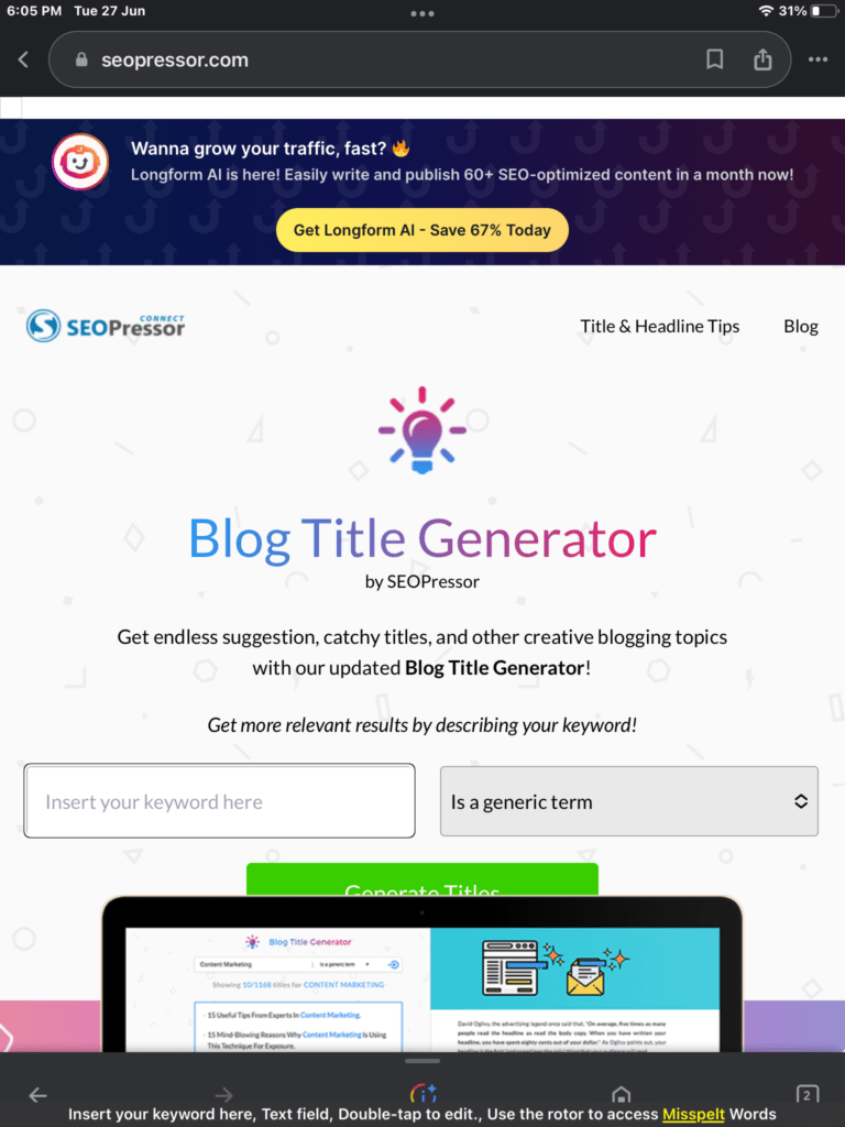 Discover 10 Best free headline generator tools, that force your ...